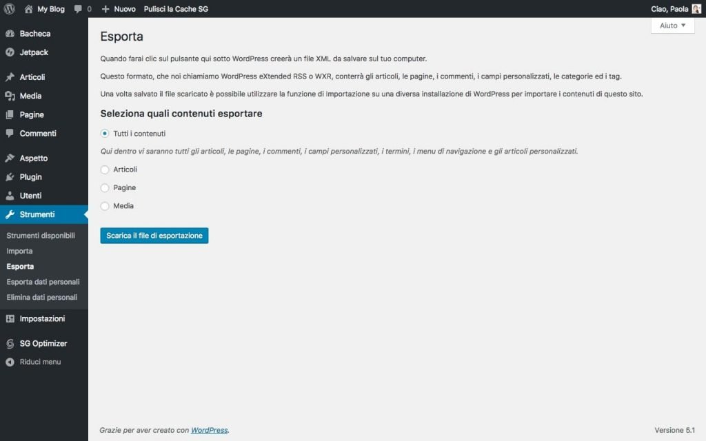 Come trasferire velocemente i contenuti di un blog su WordPress ...
